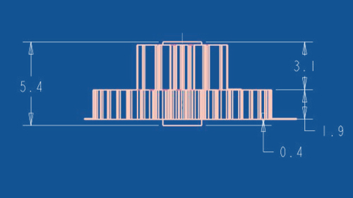 Little module precision gears-Duplex Precision Gears